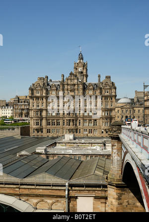 Edinburgh (Great Britain). Railway bridge over the Firth of Fort Stock ...