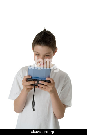 Children play Nintendo DS lite computer game Stock Photo - Alamy