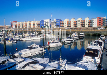 Albert Harbour and Albert Pier, St. Helier, Jersey Island Stock Photo ...