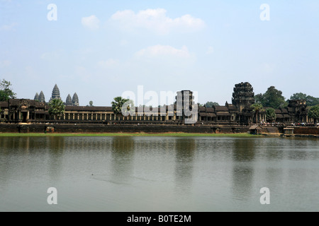Moat around Angkor Wat, UNESCO World Heritage Site, Siem Reap, Cambodia ...