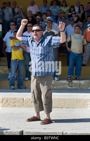 Punter at Malta Horse Racing Track Marsa Malta Stock Photo - Alamy