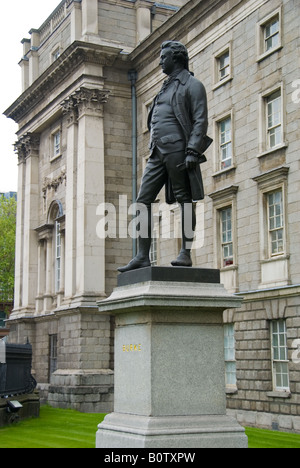 Statue of Burke, Trinity College, Dublin. - Dublin - Ireland, Ireland ...