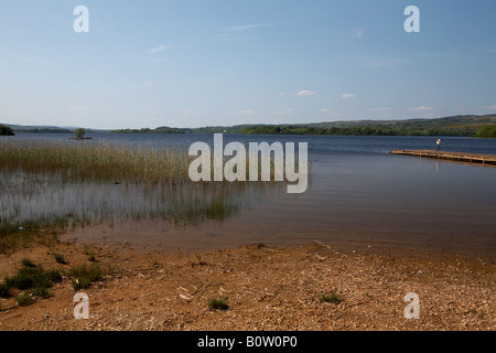 The shores of lough macnean upper with pier slipway county leitrim ...