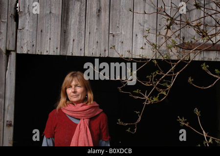 Romy Fraser pictured at home in Trill near Axminster Devon Stock Photo ...