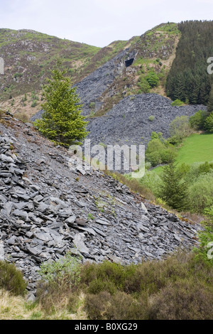 Welsh slate mining Aberllefenni slate quarries Machynlleth Powys Wales ...