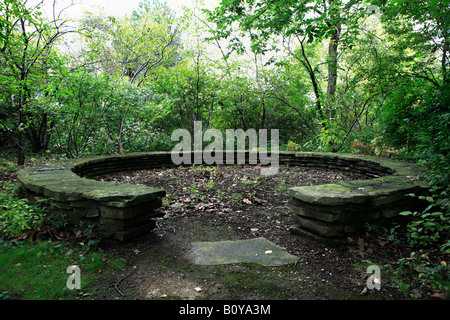COUNCIL RING DESIGNED BY JENS JENSEN IN THE CLEARING IN ELLISON BAY ...