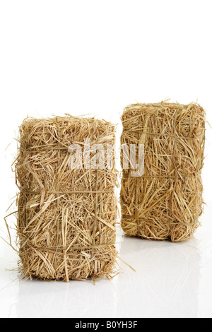 Bale of hay cutout Stock Photo - Alamy