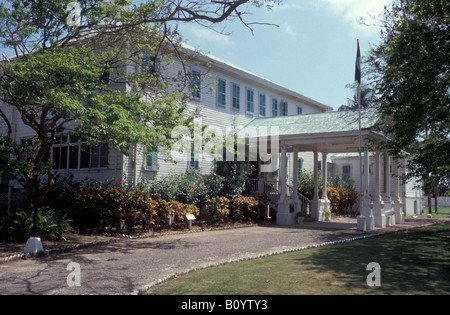 Government House or House of Culture in Belize City Stock Photo - Alamy