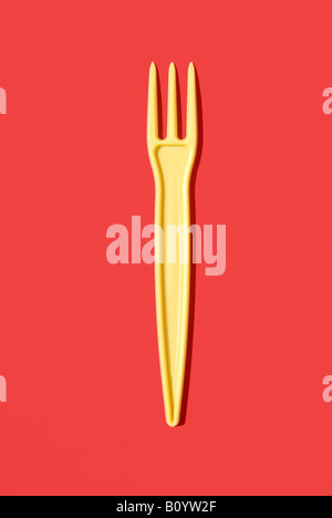 Plastic forks, elevated view Stock Photo - Alamy