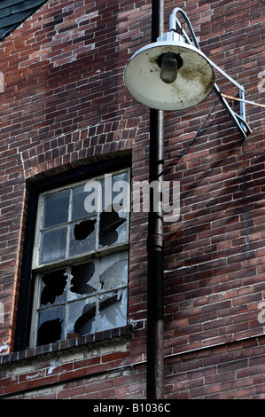 Abandoned Industrial Building Closeup Background Stock Photo - Alamy