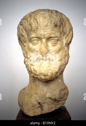 Greek philosopher Aristotle sculpture Stock Photo - Alamy