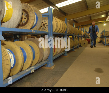 Cable manufacturing factory in Scotland Stock Photo - Alamy