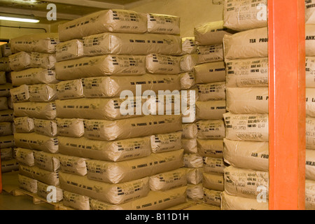 Bulk tea packed in paper sacks Stock Photo - Alamy
