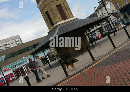 The Hoddesdon Clock Tower, High Street, Hoddesdon, Hertfordshire Stock ...