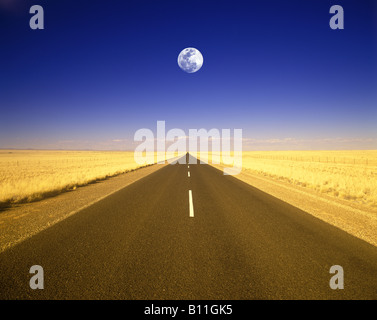 ROUTE B1 DESERT HIGHWAY NAMIBIA Stock Photo - Alamy
