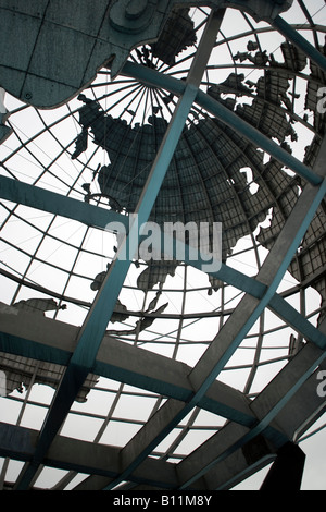 ASIA MAP UNISPHERE GLOBE (©GILMORE D CLARKE 1964) FLUSHING MEADOWS ...