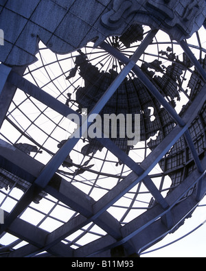 ASIA MAP UNISPHERE GLOBE (©GILMORE D CLARKE 1964) FLUSHING MEADOWS ...