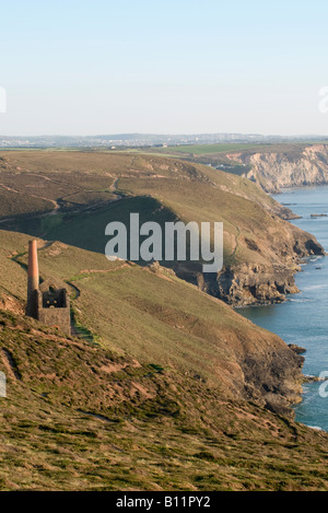 Wheal Coates, an abandoned tin/copper mine on the north Cornish coast ...