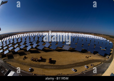 The world's first commercial solar tower power plant Stock Photo - Alamy