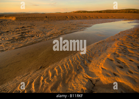 The dangerous quick sand and mud of the river Kent Estuary at Arnside ...