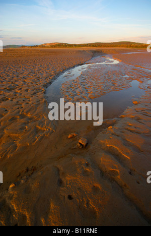 The dangerous quick sand and mud of the river Kent Estuary at Arnside ...