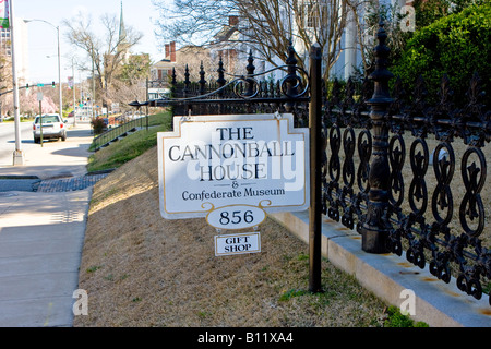 Judge Asa Holt House or Cannonball House in Macon Georgia USA Stock ...
