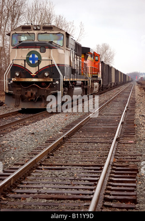 Coal train bound to front , Coal, Railroad freight cars Stock Photo - Alamy