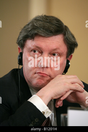 Russian economist and opposition leader Grigory Yavlinsky. Photo was ...