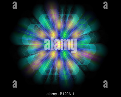 The Flower of Life radiating outward Stock Photo - Alamy