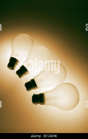 Light Bulbs in Warm Tone Stock Photo - Alamy