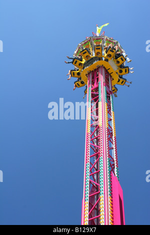 Drop Tower Carnival Ride Canfield Fair Canfield Ohio Stock Photo - Alamy