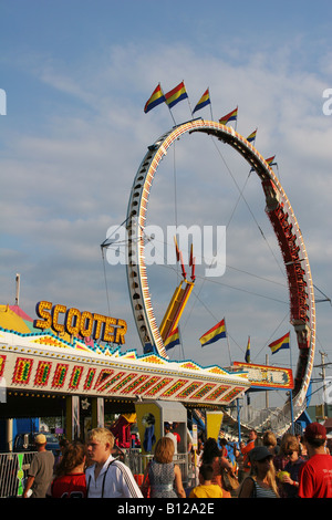 Ring Of Fire Carnival Ride Canfield Fair Canfield Ohio Stock Photo - Alamy