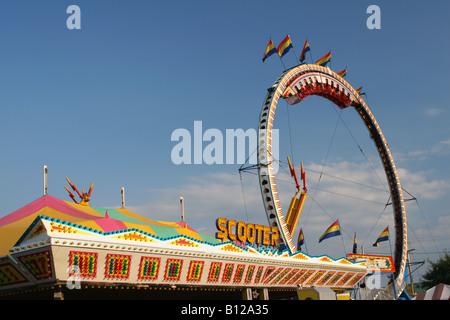 Ring Of Fire Carnival Ride Canfield Fair Canfield Ohio Stock Photo - Alamy