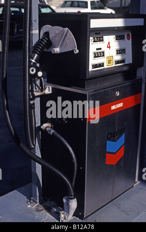 Chevron gas station self service regular gasoline pump Stock Photo - Alamy