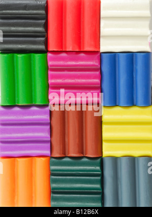 Color pieces of plasticine Stock Photo - Alamy