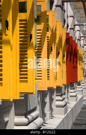 Graphic shot of the Exterior shutters of the MICA (Ministry of ...