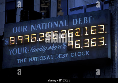 Our National Debt Clock, Manhattan, New York City, USA Stock Photo ...