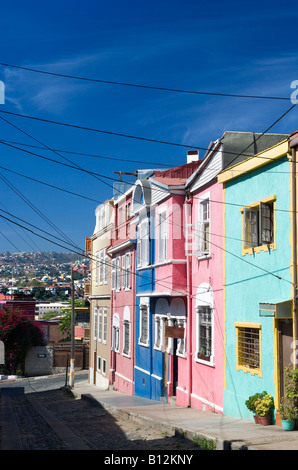 Colorful Houses in Valparaiso Stock Photo - Alamy