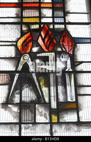 Masonic stained glass window in Lerwick Town Hall in the Shetland Isles ...