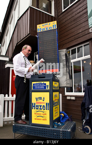 Placing a bet at the Bryan D Hazell bookmakers stand at the Perth ...