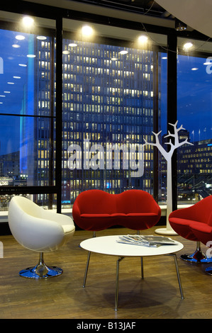 Apartment building lobby with furniture Stock Photo - Alamy