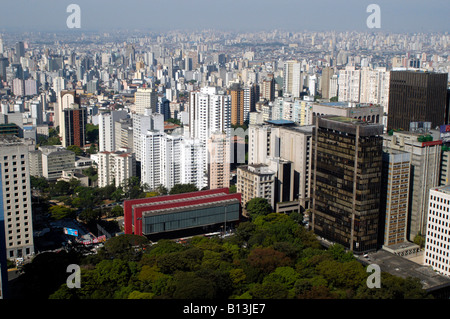 Aerial view of MASP the Museum of Art Sao Paulo Brazil Stock Photo - Alamy