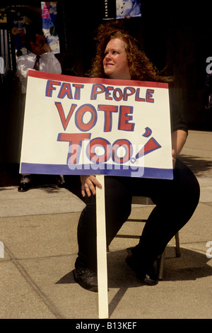 National Association for the Advancement of Fat Acceptance rally in Stock Photo: 17907155 - Alamy