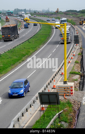 Average Speed Camera, A1 Road Upgrade, Wetherby, West Yorkshire Stock ...