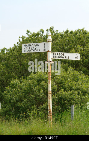 Landscape at Manaccan, Cornwall (England Stock Photo - Alamy