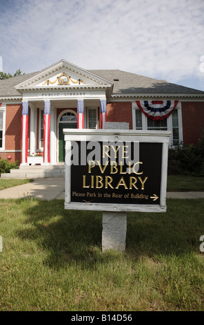 Rye Public Library located in the historical district of Rye New ...