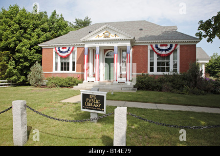 Rye Public Library located in the historical district of Rye New ...