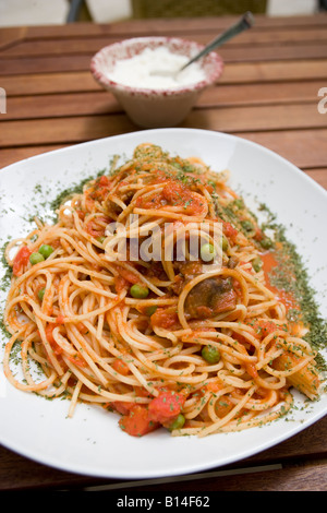 Spaghetti with Rabbit Valletta Malta Stock Photo - Alamy