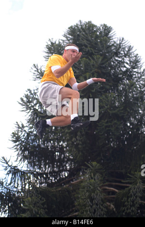 trampoline acrobat at Disneyland Stock Photo - Alamy