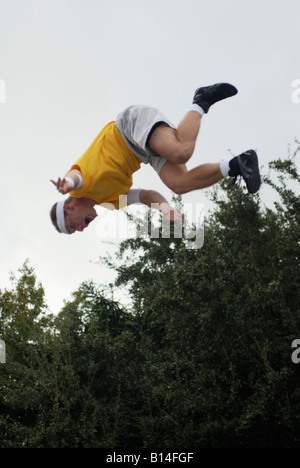 trampoline acrobat at Disneyland Stock Photo - Alamy